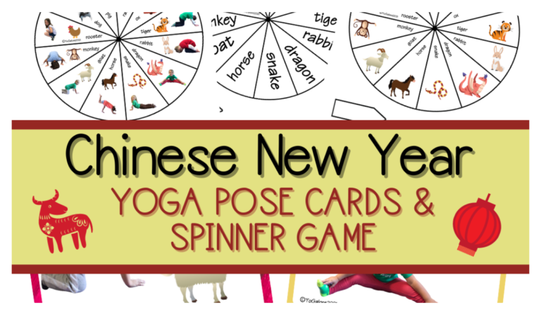 Chinese New Year Activity for Preschoolers with Spinner Game