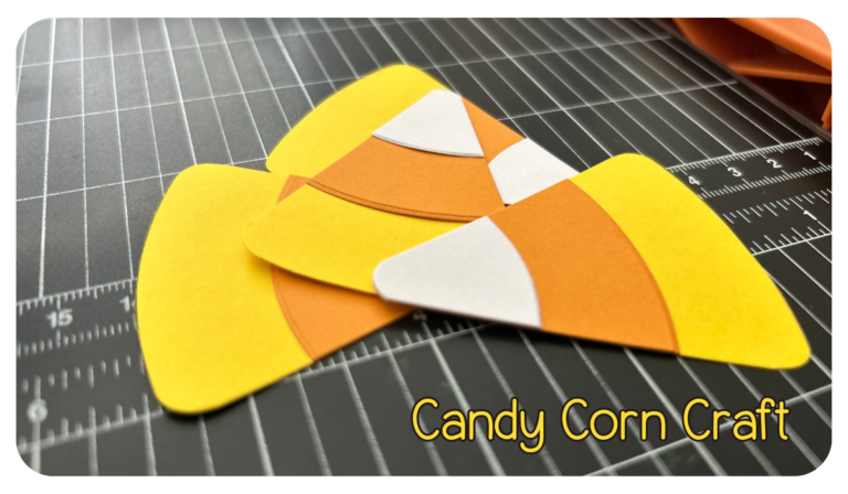 Candy Corn Craft for Halloween • Yogalore And More