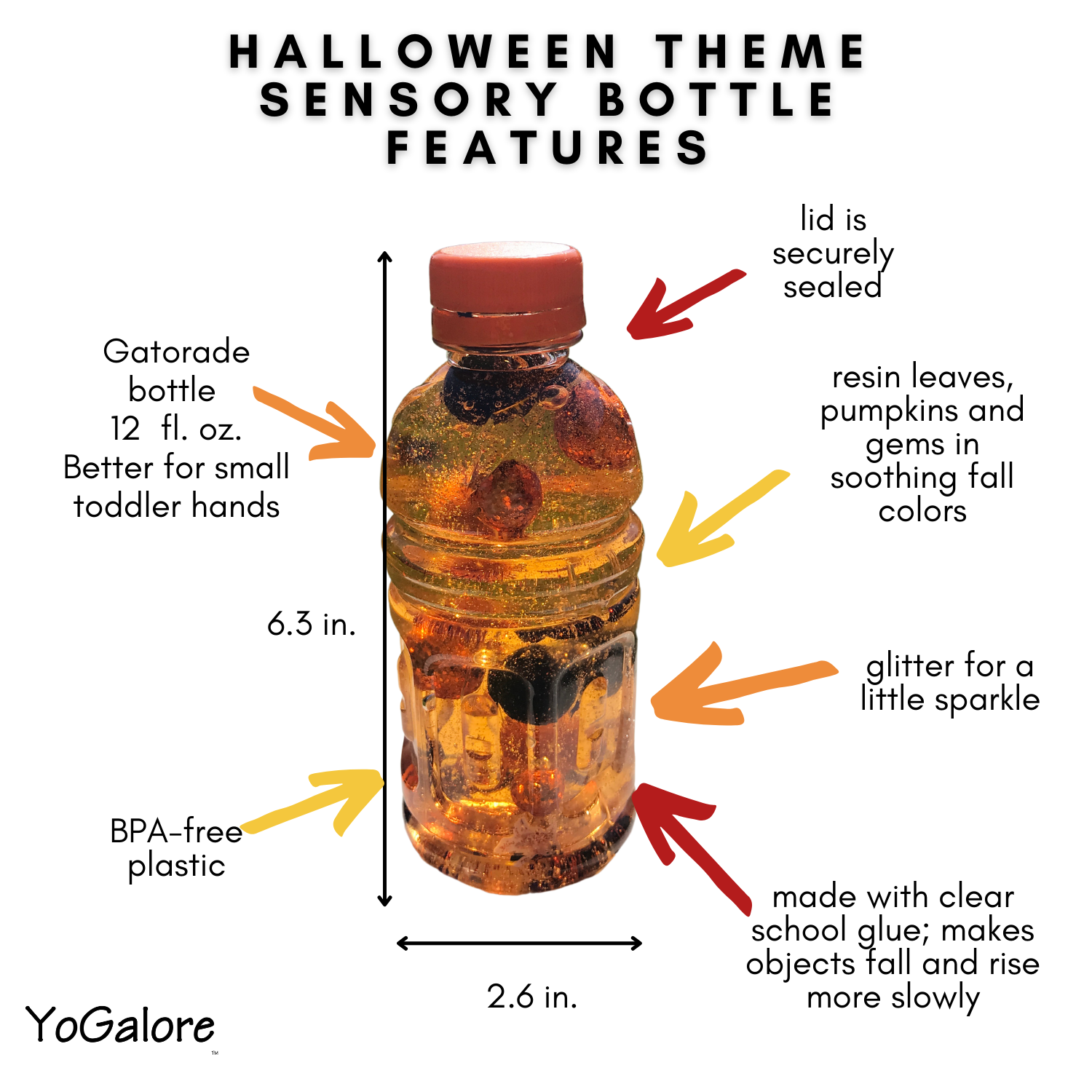 Halloween Activities for Toddlers: Spooky Sensory Bottles!
