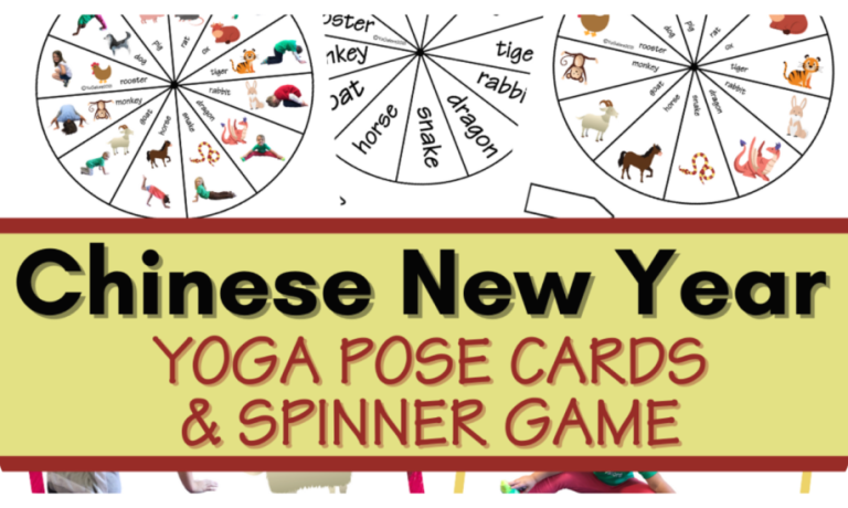 Chinese New Year Activity for Preschoolers with Spinner Game